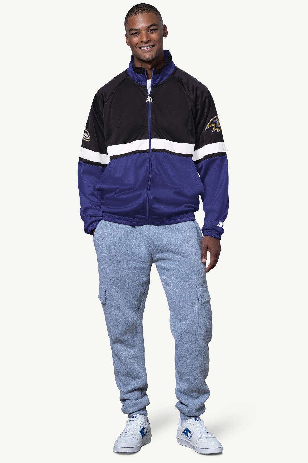 Mens Baltimore Ravens Veteran Track Jacket | NFL | Starter